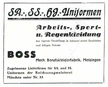 Behind the Label: Hugo Boss’s Nazi-Era Past – Retrospect Journal